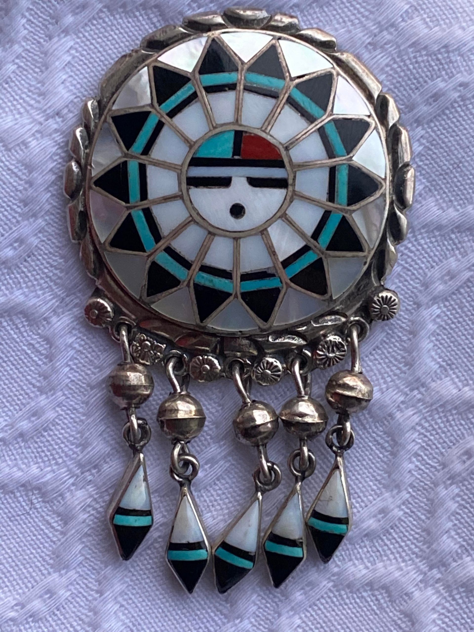 Zuni vintage Ralph and Lillie Kallestewa RLK signed sterling silver ...