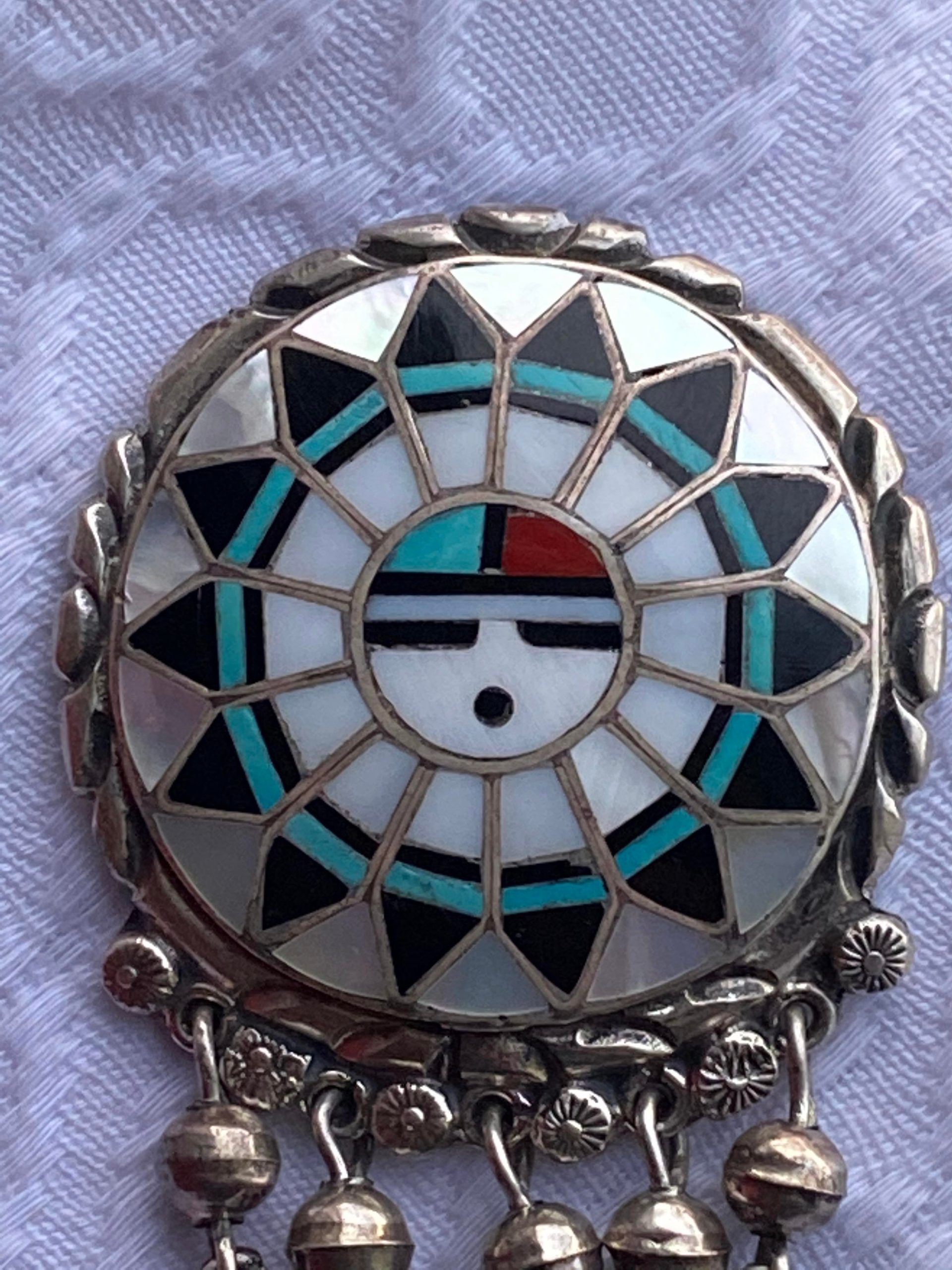 Zuni vintage Ralph and Lillie Kallestewa RLK signed sterling silver ...