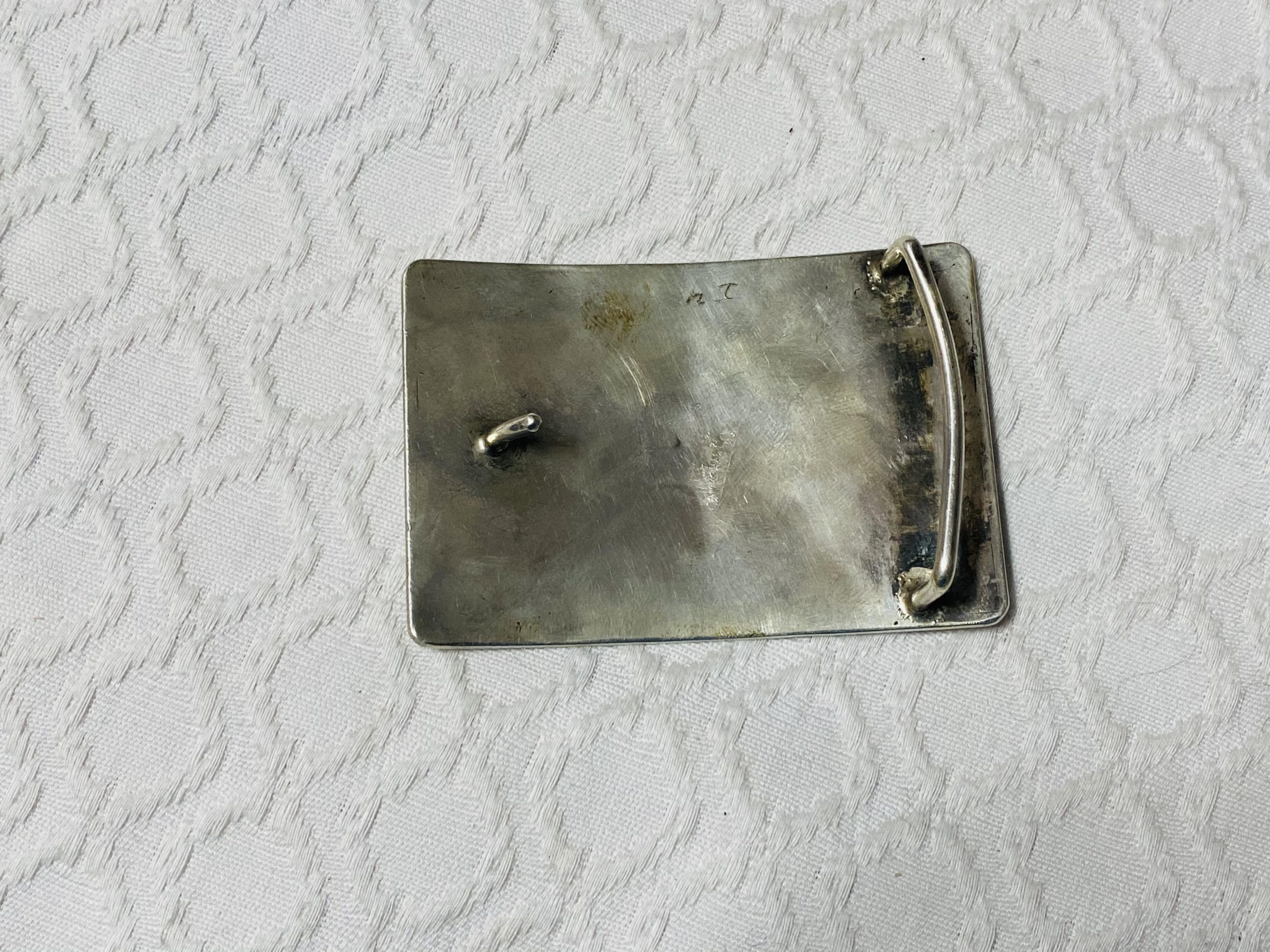 Vintage Exceptional Zuni Frank Vacit Sterling Silver Mosaic Inlay ...